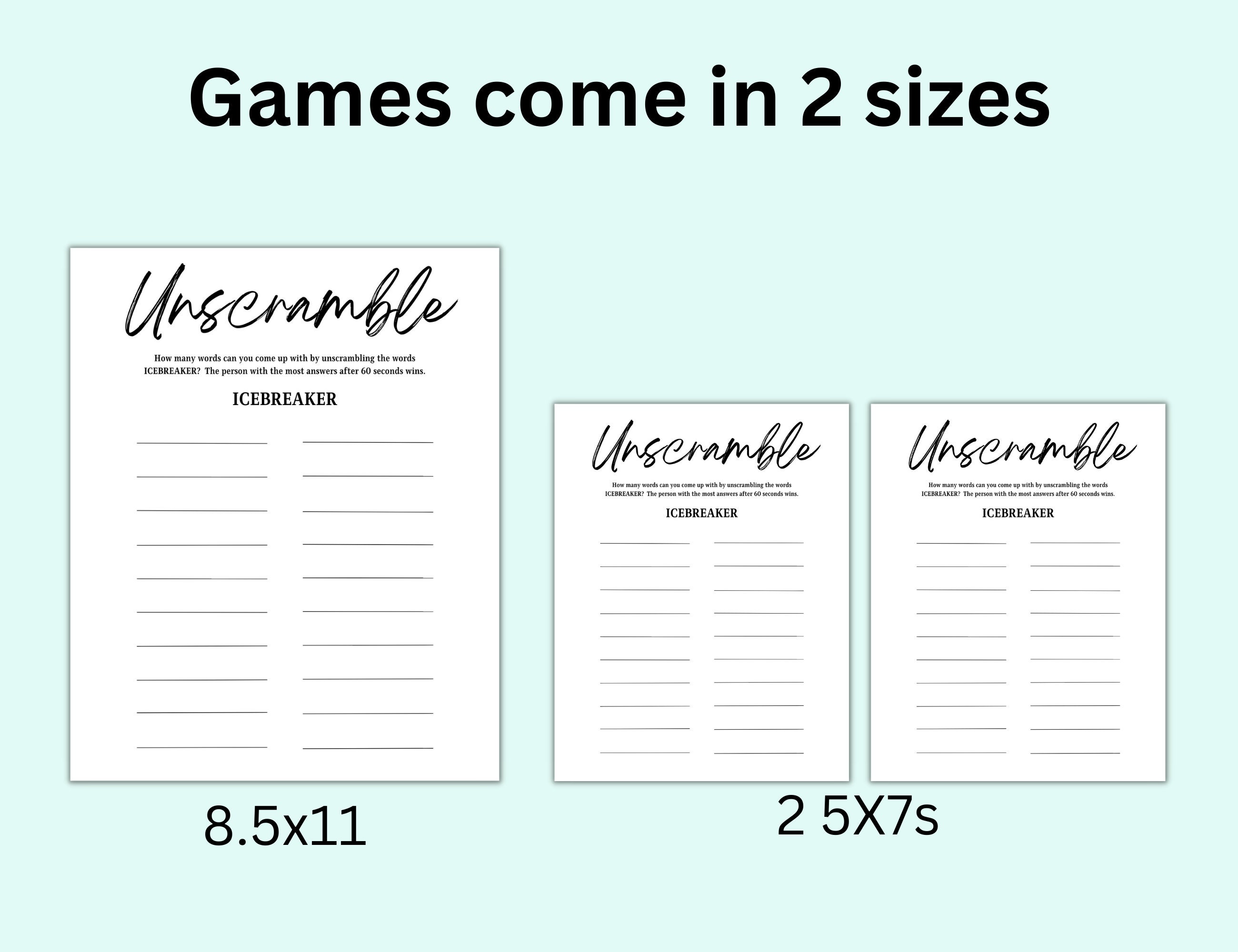Icebreaker Game Bundle, Printable Icebreaker Games, Staff Game Idea ...