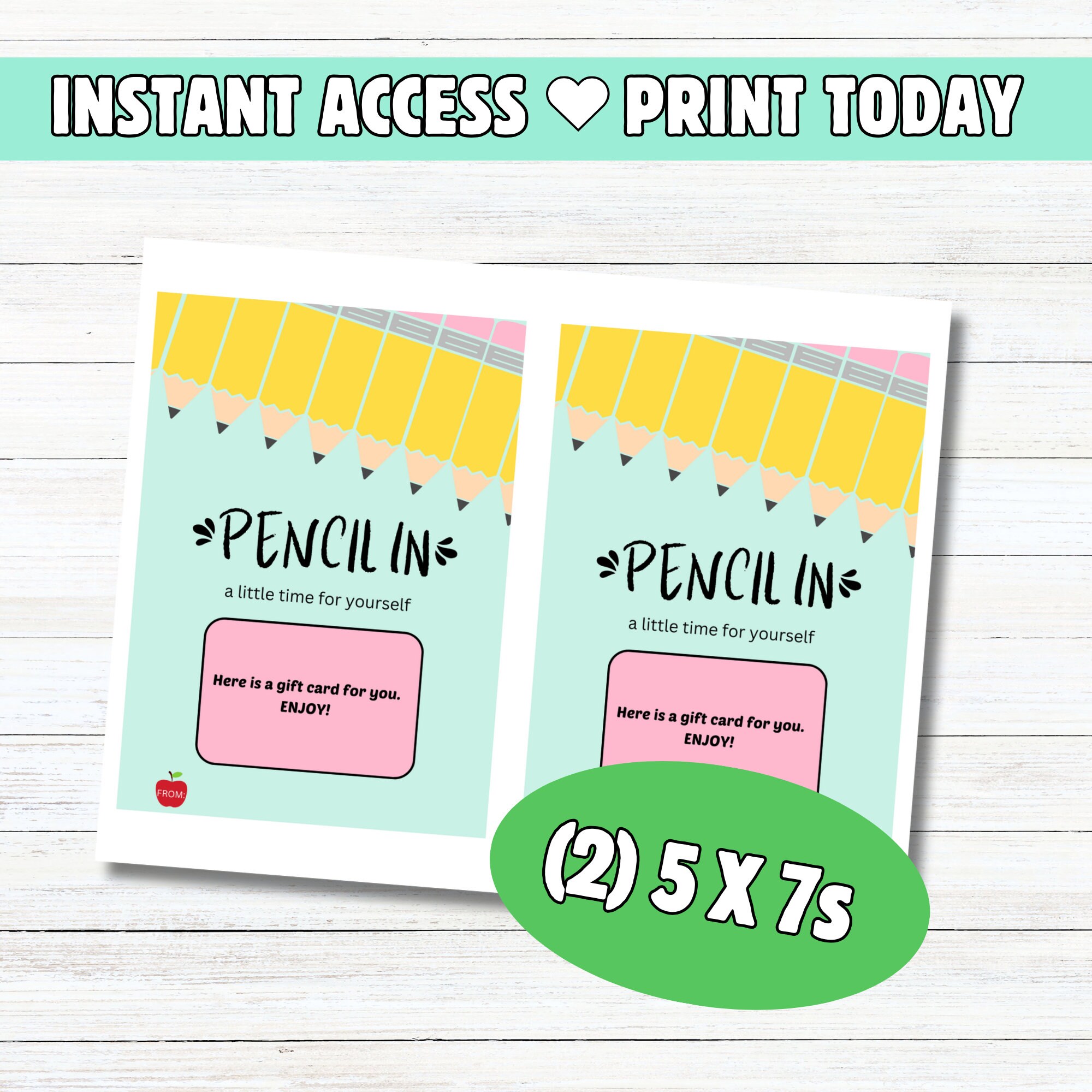 Teacher Appreciation Printable Gift Card Holder, Teacher Gift Card ...