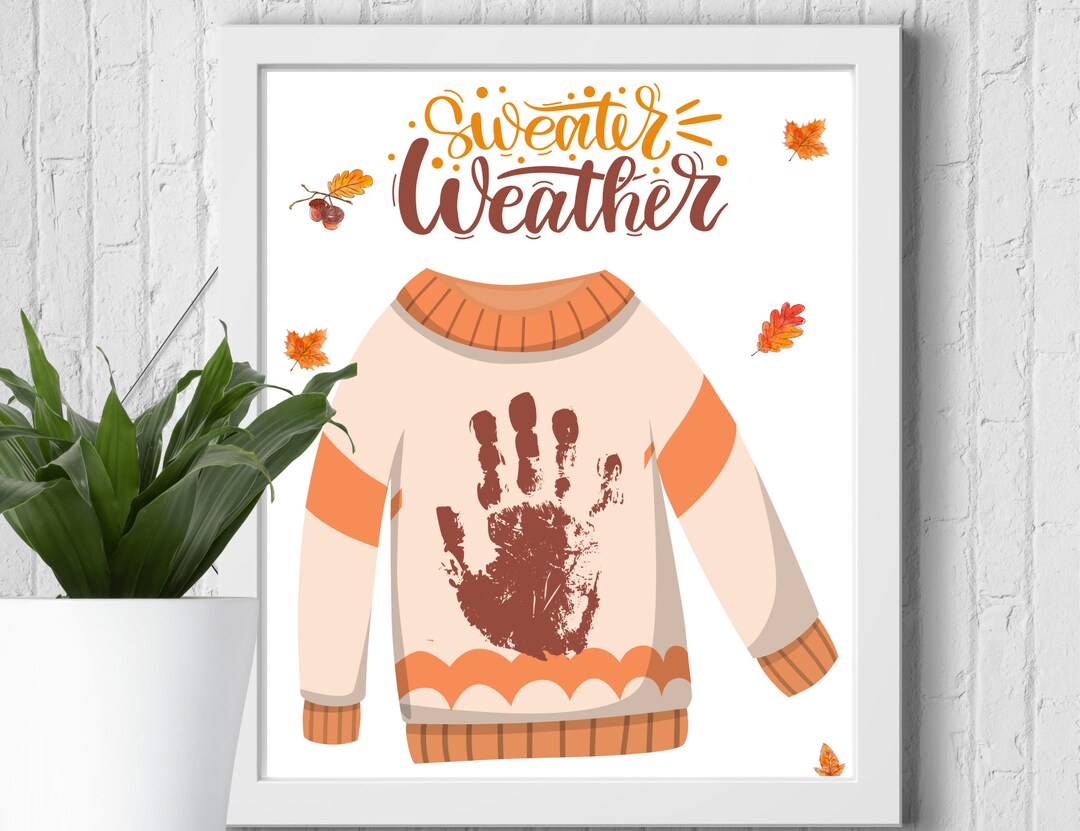 Fall Handprint Art, Fall Craft, Kids Handprint Art Craft, Fall Art for ...