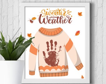 Fall Handprint Art, Fall Craft, Kids Handprint Art Craft, Fall Art for ...