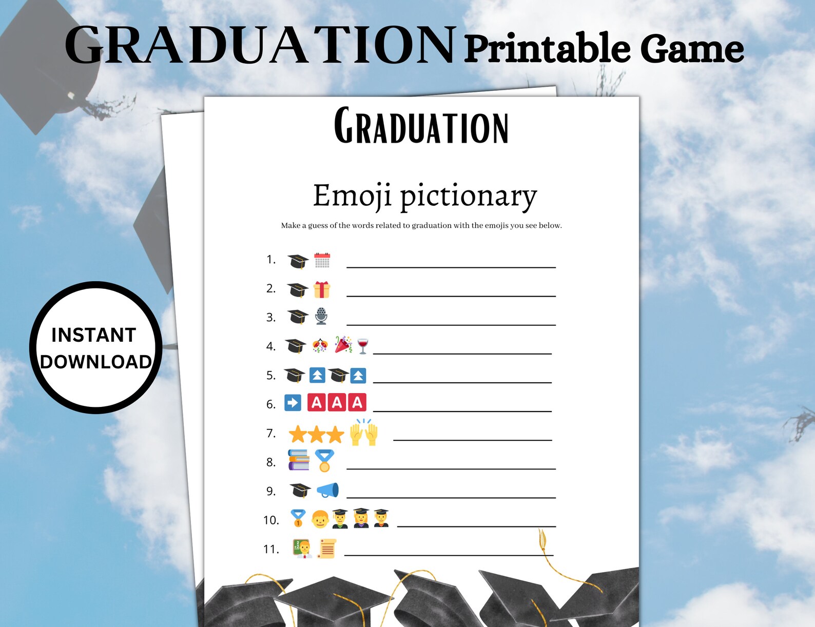 Printable Graduation Games, Selfie Scavenger Hunt 2026 Graduation Games ...