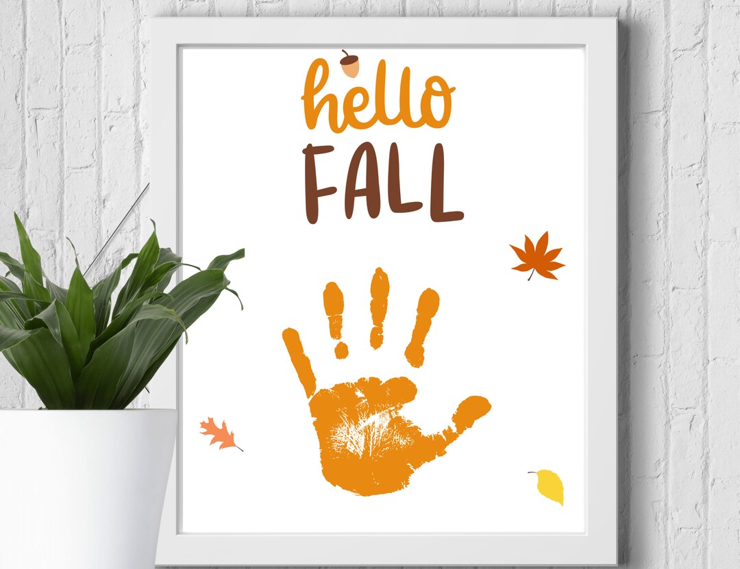 Fall Handprint Art, Fall Craft, Kids Handprint Art Craft, Fall Art for ...