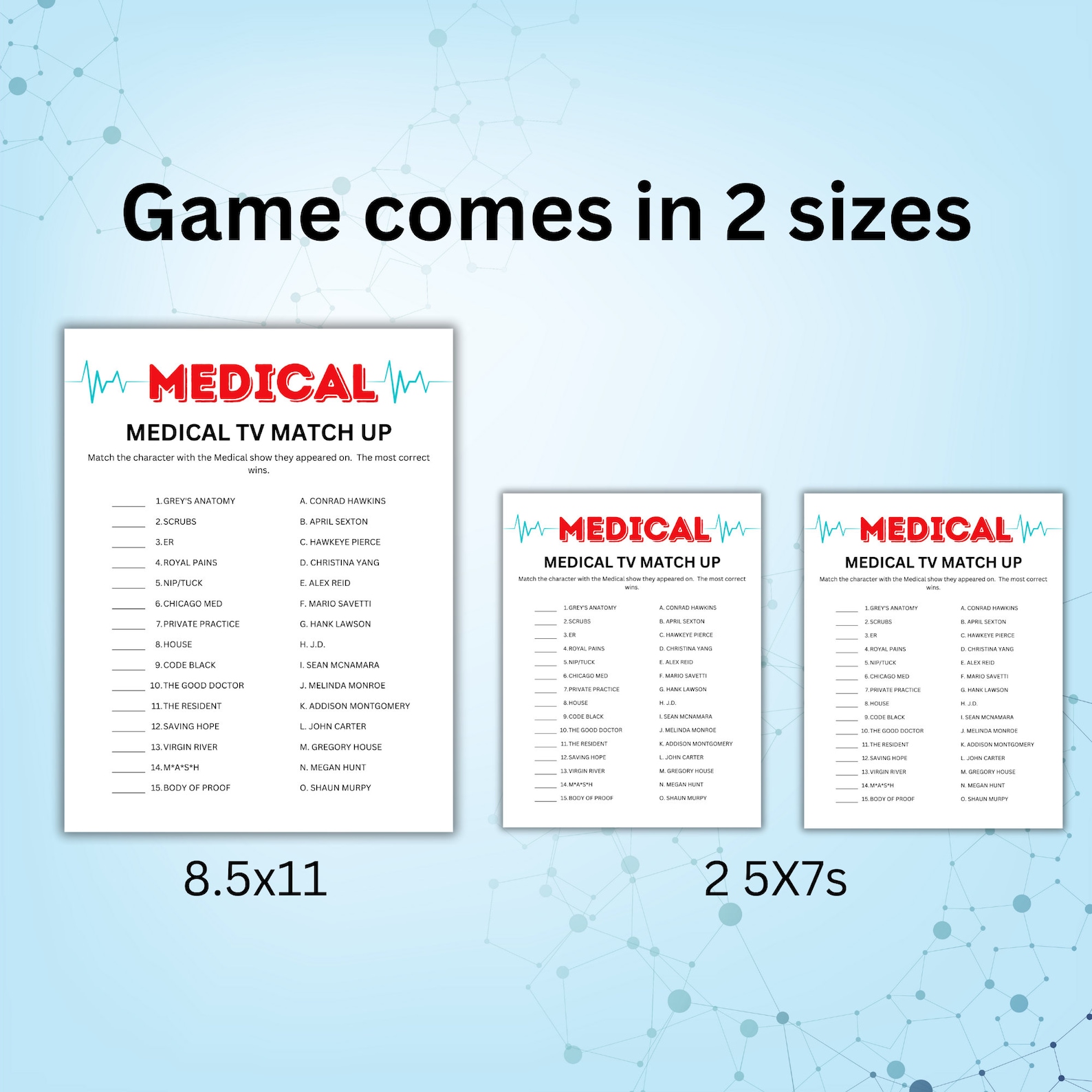 Medical Game, Printable Nursing Games, Doctor Games, Radiology Games ...