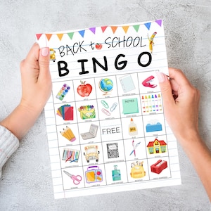 100 Back to School Bingo Game, Bingo Game Activity, Back to School Game ...