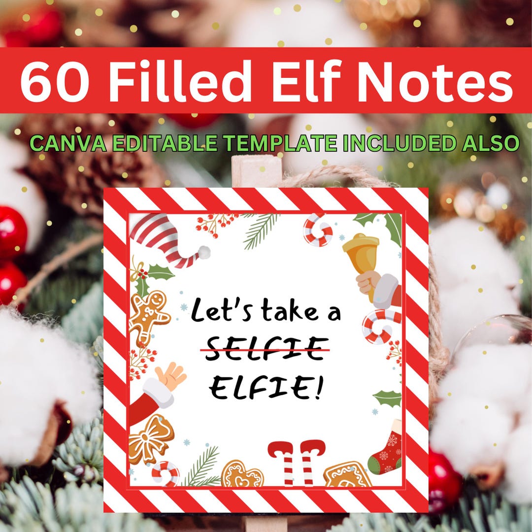 CHRISTMAS Elf Notes, Elf Messages for Kids, Christmas Elf Activities ...