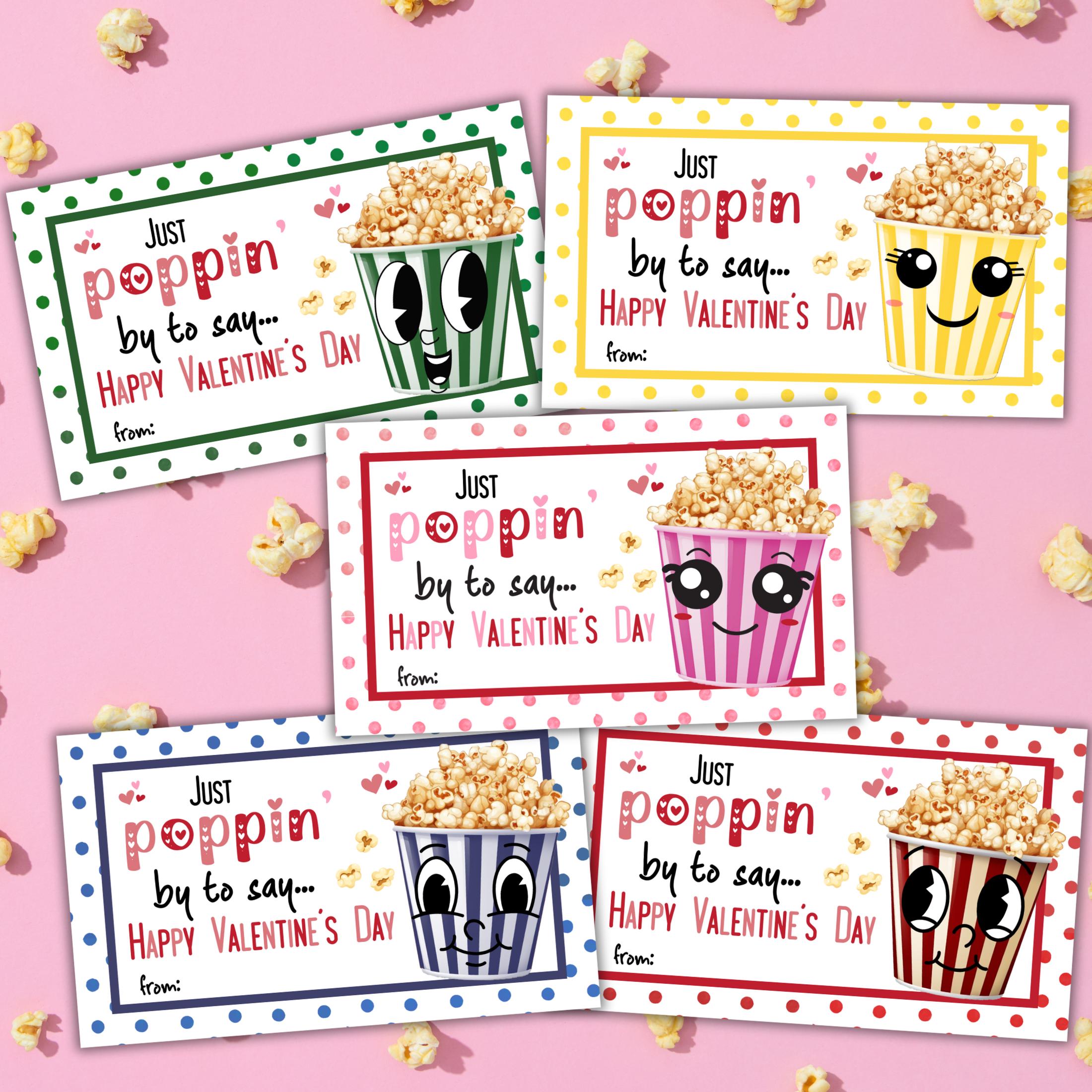 Valentines Poppin by Gift Tags, Class Poppin Valentines Tags, School ...