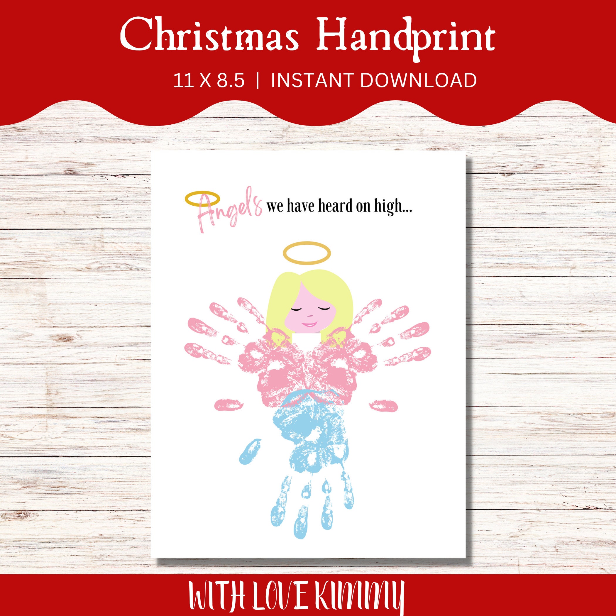 Christmas Handprint Craft Printable Bundle, Christmas Preschool Craft ...