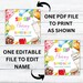 Editable Sip Sip Hooray Summer Vacay Gift Tag, Teacher Appreciation ...