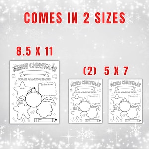 Teacher Christmas Appreciation Gift, Printable Teacher Holiday Gift ...