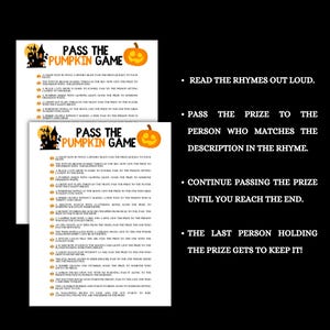 Halloween Pass the Prize Game, Halloween Party Activity, Halloween ...