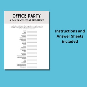 Office Party Game Bundle, Printable Work Party Games, Staff Game Idea ...
