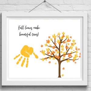 Fall Handprint Art, Fall Craft, Kids Handprint Art Craft, Fall Art for ...
