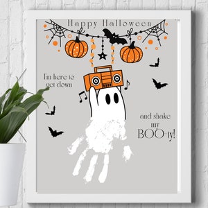 Halloween Handprint Footprint Art, Halloween Craft, Kids Art Craft ...
