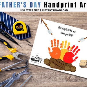 Father's Day Handprint Activity, Father's Day Printable, Happy Father's ...