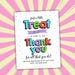 Appreciation Sign, Sweet Little Treat Thank You Sign Employee Staff ...