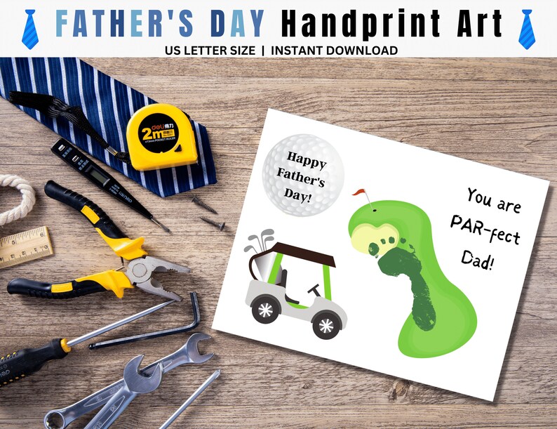 Father's Day Handprint Activity, Father's Day Printable, Happy Father's ...