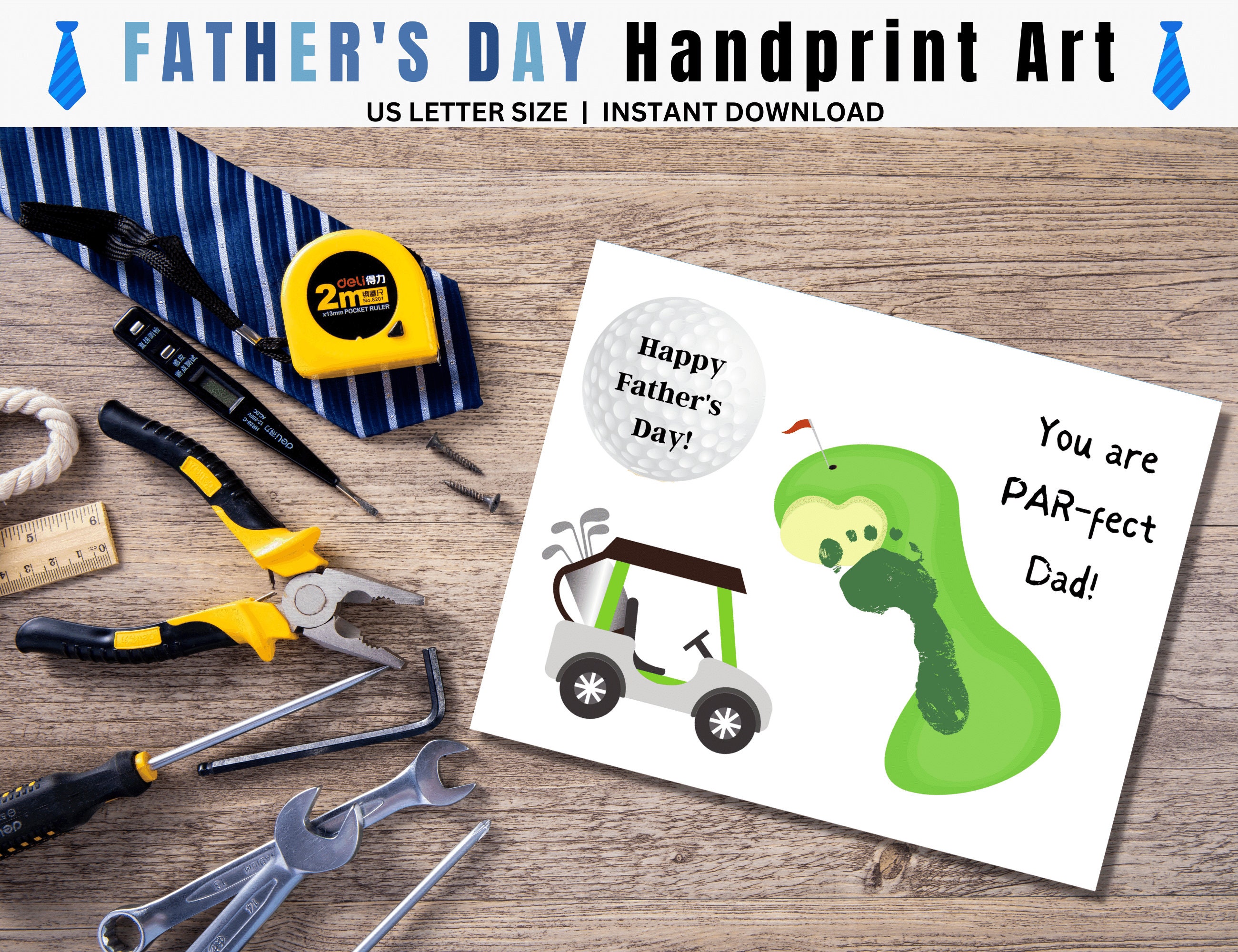 Father's Day Handprint Activity, Father's Day Printable, Happy Father's ...