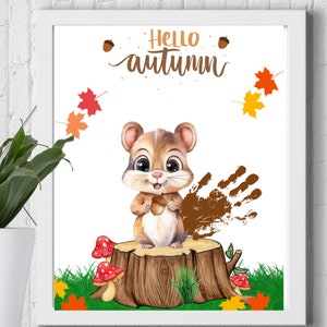 Fall Handprint Art, Fall Craft, Kids Handprint Art Craft, Fall Art for ...