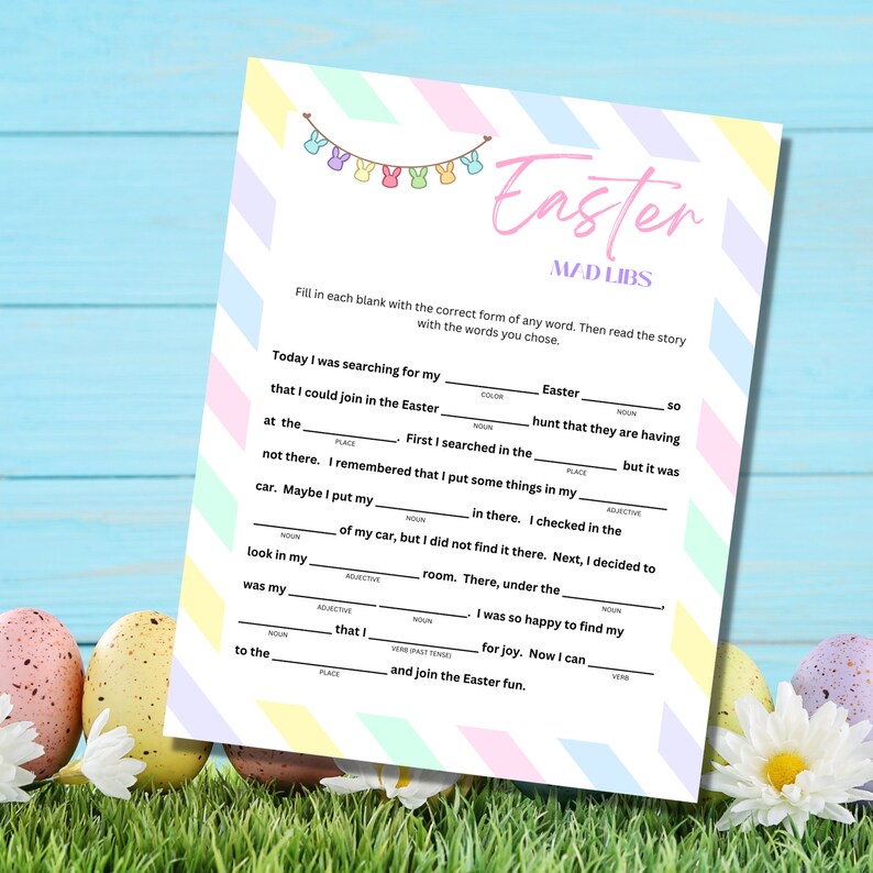 Printable EASTER Game, Easter Kids Game and Activity, Adult Games ...