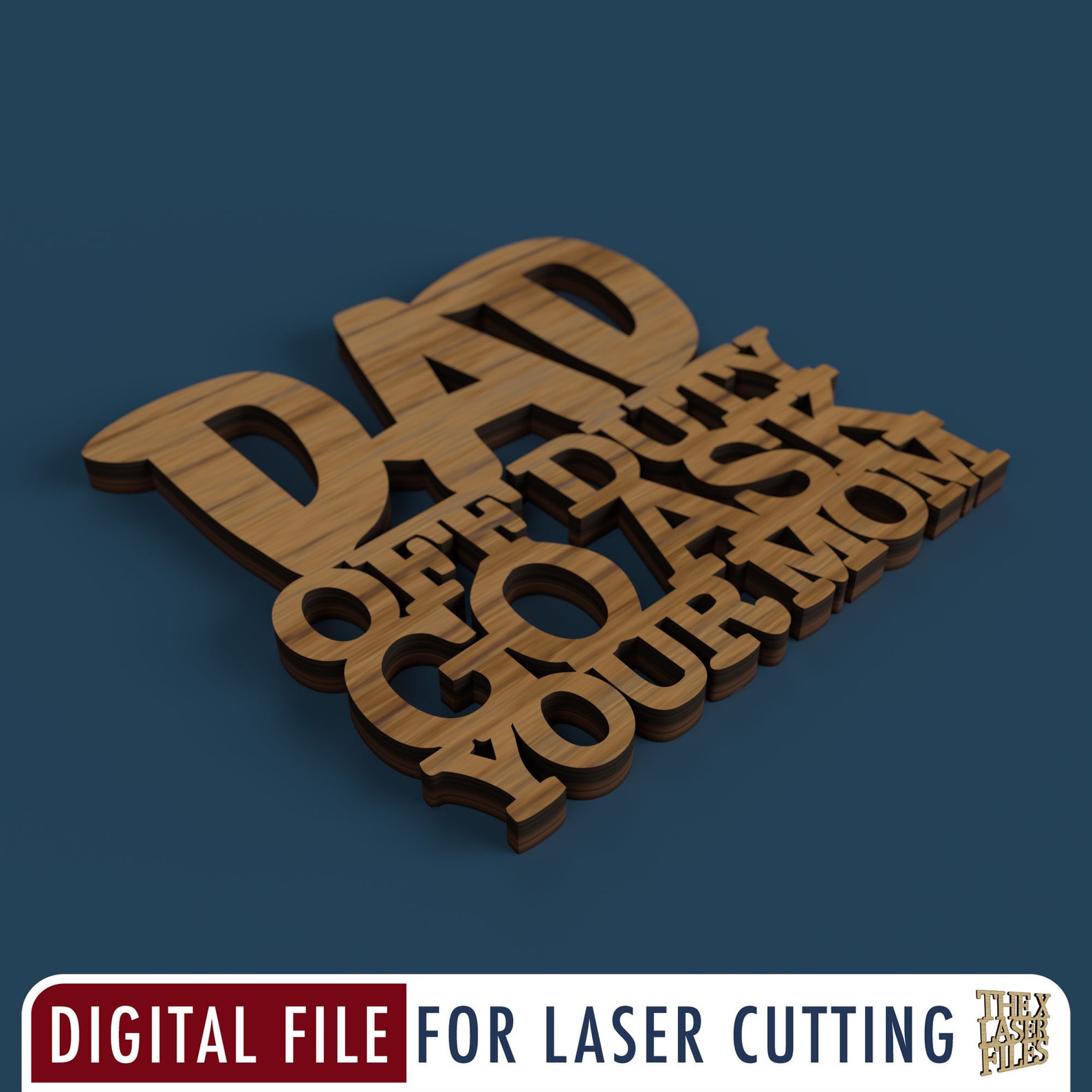 Dad Coasters - Laser Cut File Svg Dxf Pdf Eps DIGITAL FILE - Etsy