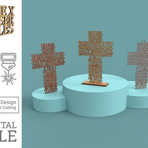Padre Nostro Croce (italian Lord's Prayer Our Father Cross) Laser Cut ...