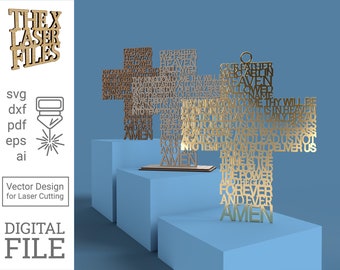 Prayer Cross SVG File - Etsy