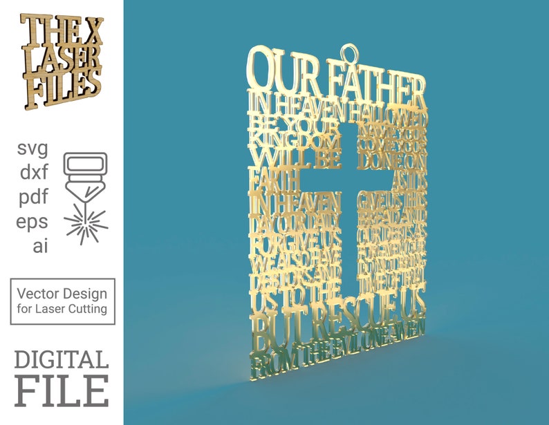 Modern Lord's Prayer Our Father christian or Catholic - Etsy