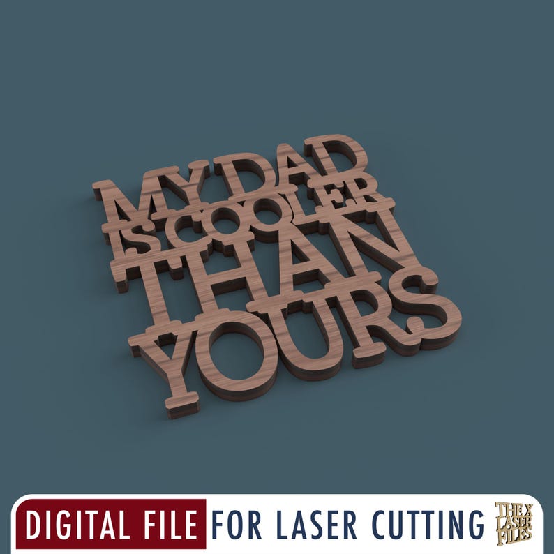 Dad Coasters 02 - Laser Cut File Svg Dxf Pdf Eps DIGITAL FILE - Etsy