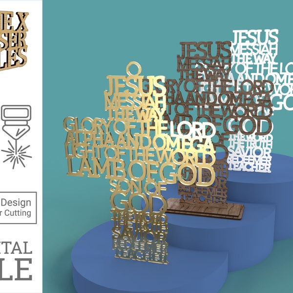 Laser Cut Names of Jesus - Etsy