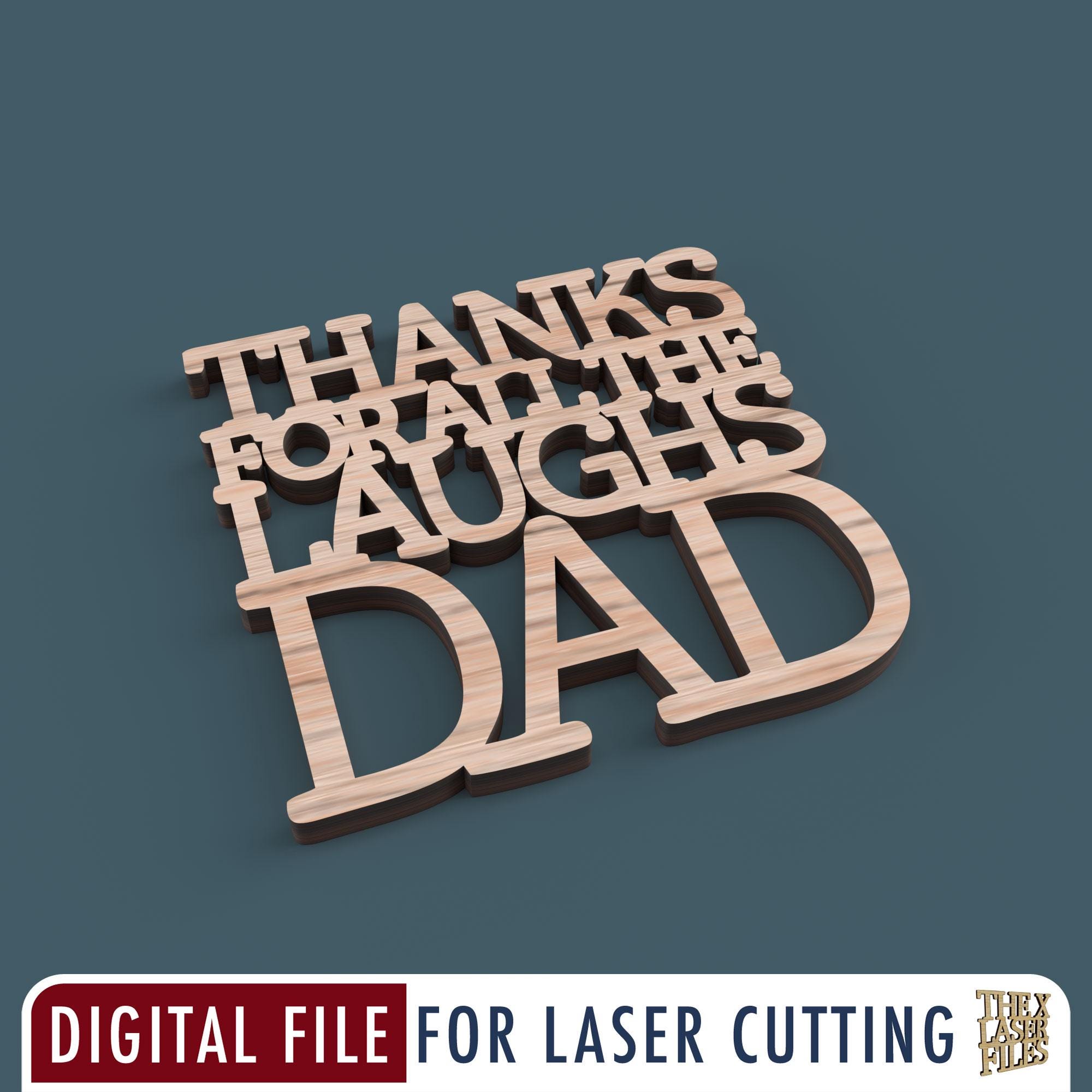 Dad Coasters 02 - Laser Cut File Svg Dxf Pdf Eps DIGITAL FILE - Etsy