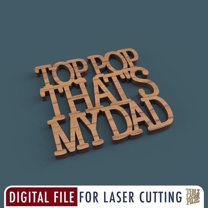 Dad Coasters 02 - Laser Cut File Svg Dxf Pdf Eps DIGITAL FILE - Etsy