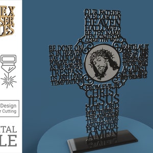 Coptic Lord's Prayer Our Father Picture Cross Laser Cut - Etsy UK