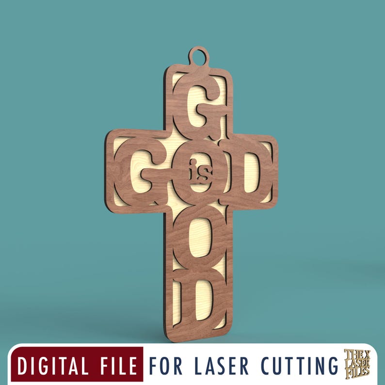 God is Good Cross - Laser Cut File Svg Dxf Pdf Eps Ai DIGITAL FILE - Etsy