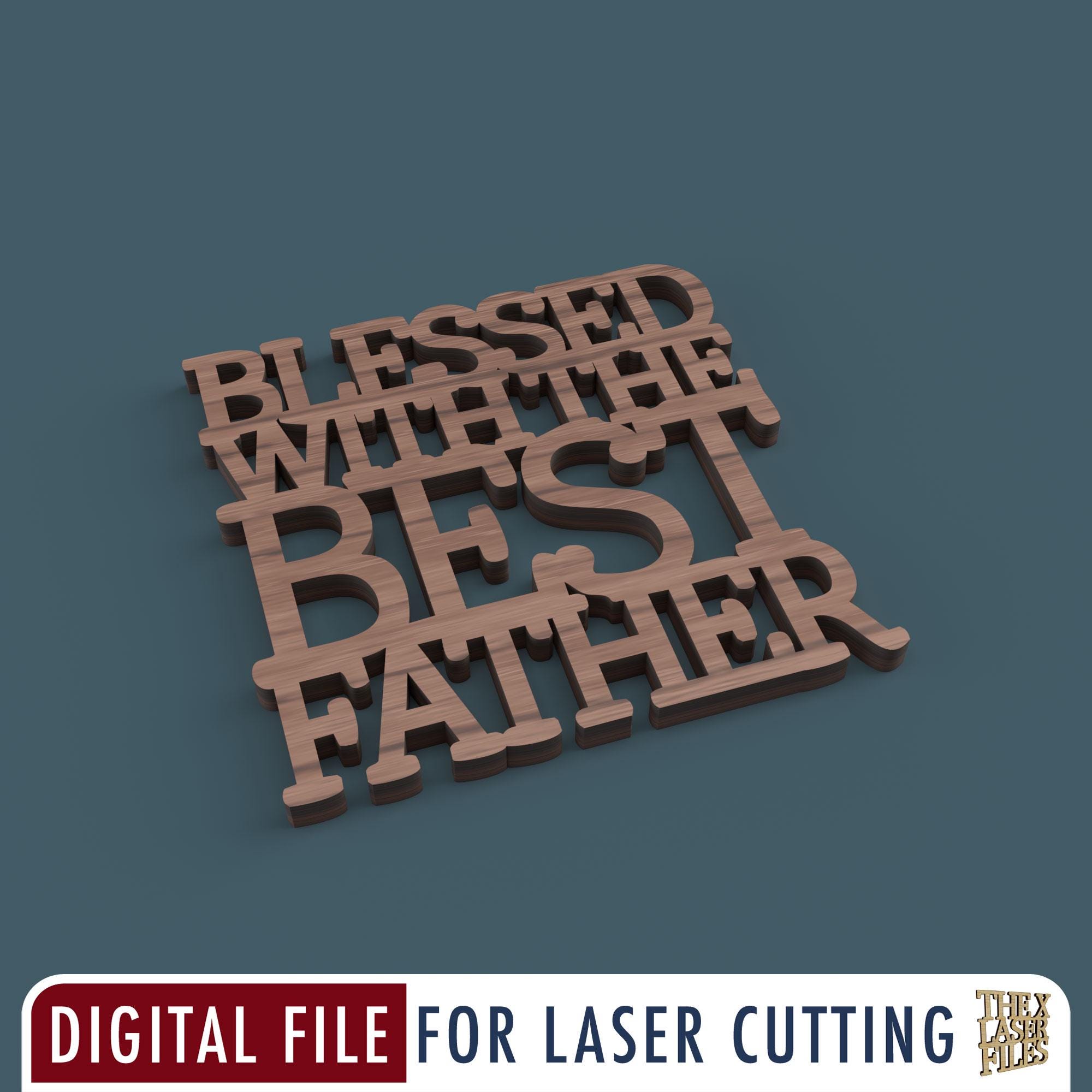 Dad Coasters 02 - Laser Cut File Svg Dxf Pdf Eps DIGITAL FILE - Etsy