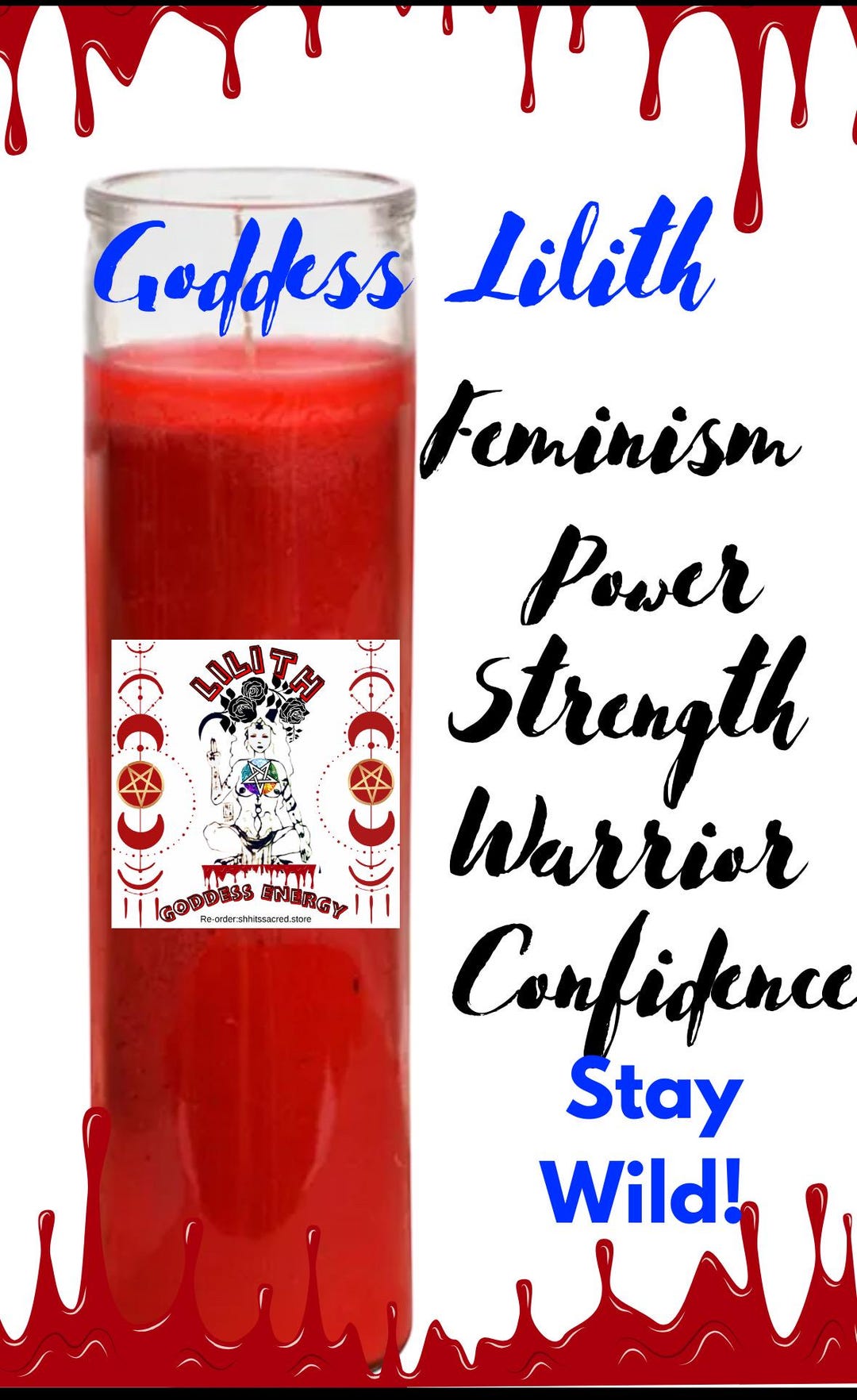 Lilith the Goddess Candle - Etsy