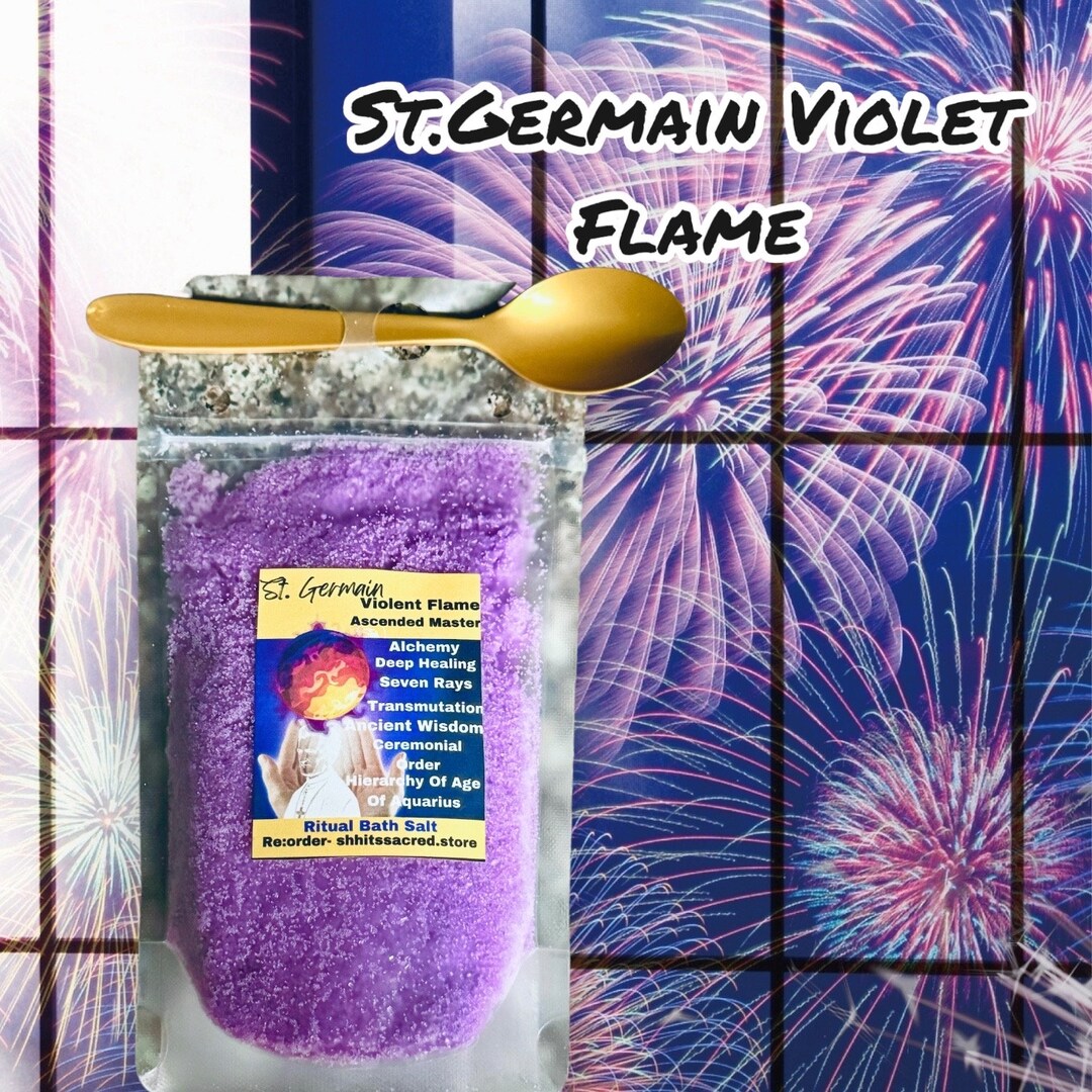 St. Germain Violet Flame Bath Salt - Etsy