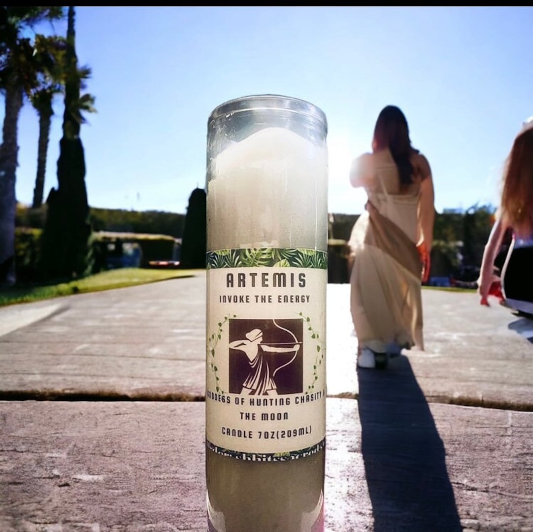 Greek Goddess Artemis Candle - Etsy