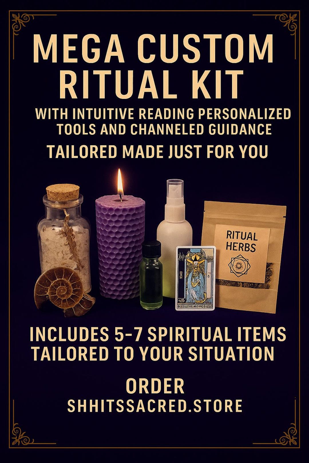 Custom Spiritual Ritual Kit Personalized to Your Situation Intuitive ...