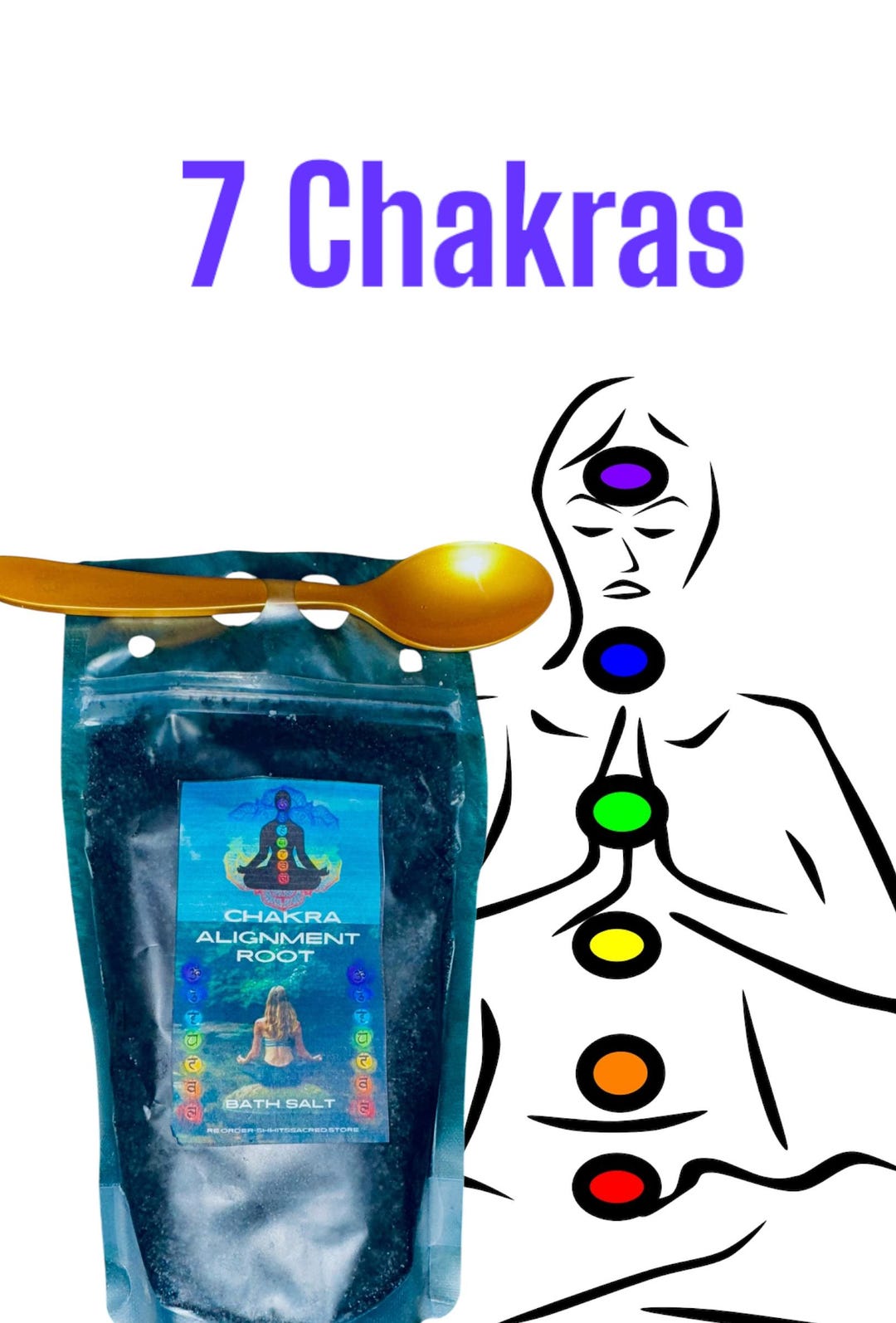 Seven Chakras Ritual Bath Salt - Etsy