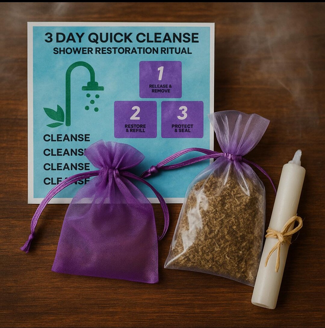 3 Day Quick Cleanse Shower Day Quick Cleanse Shower Ritual Kit Aura ...