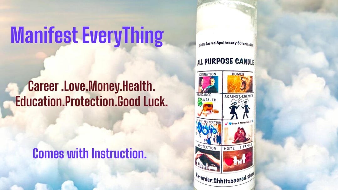 All Purpose Ritual Manifest Everything All Purpose Candle Success ...