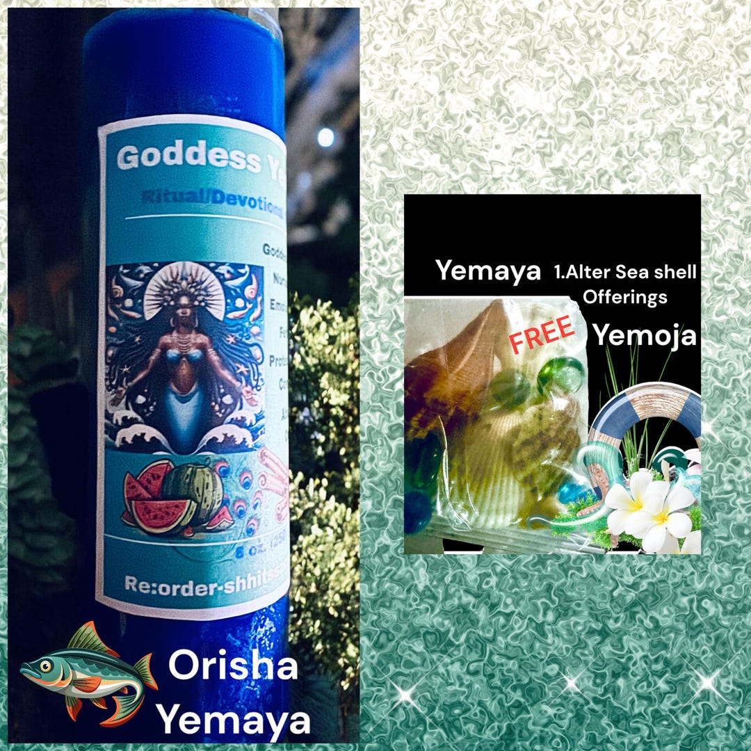 Yemaya Goddess of the Sea (candle) Ritual/ Devotion - Etsy