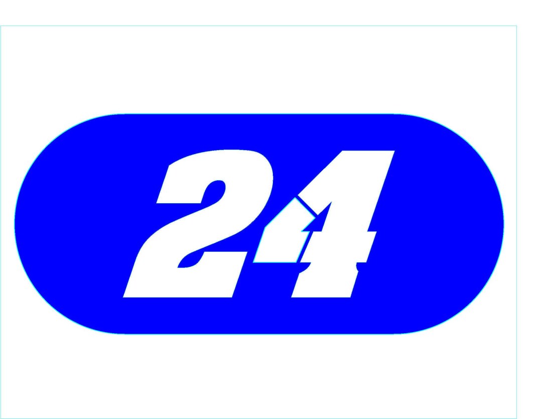 Nascar 24 DXF File - Etsy