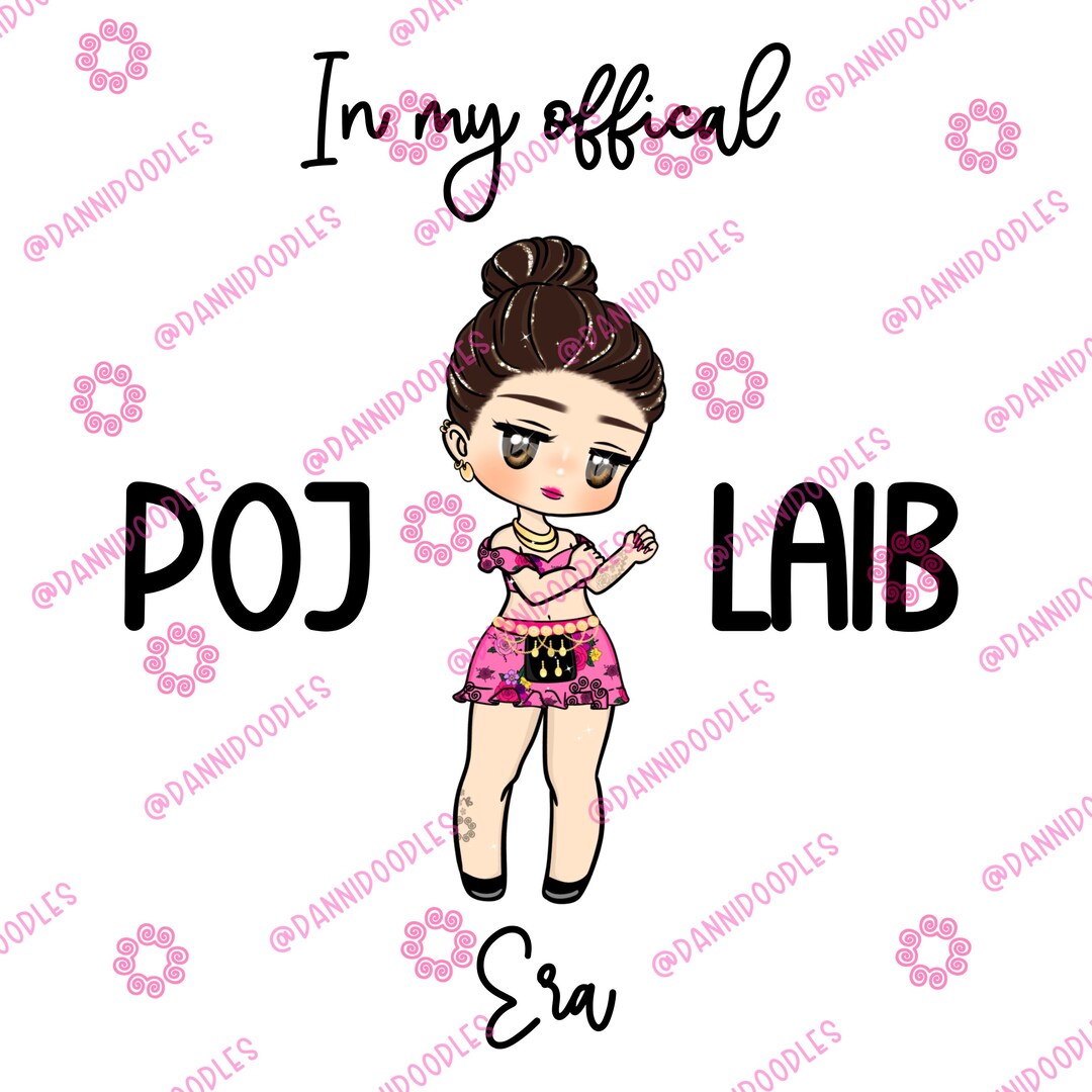 Poj Laib, Era, Chibi Girl, Hmong Chibi, Hmong Design, Hmong Art, Hmong Digital Art, Hmong Girl ...