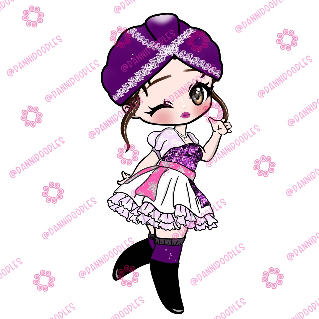 Hmong Chibi Girl, Chibi Girl 10, Chibi Girl, Hmong Design, Hmong Art ...