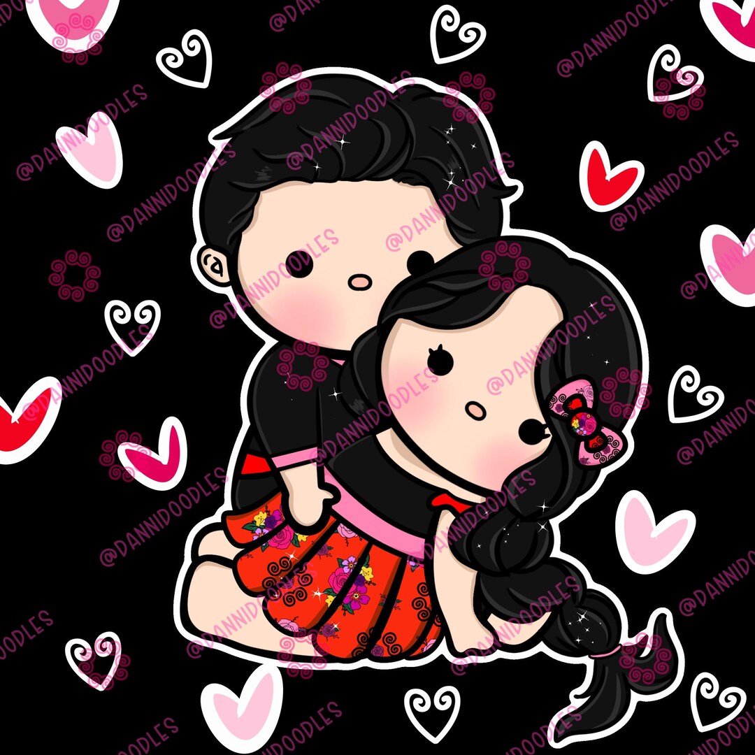 Hmong Couple, Valentine's Art, Hmong Graphic Art, Hmoob, Hmong Cartoon ...