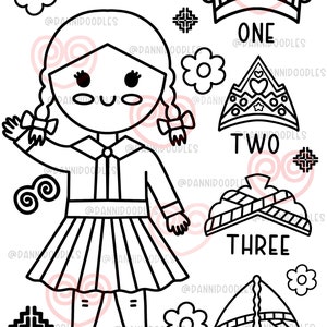 Hmong Coloring Sheet - Etsy