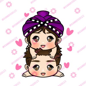 Hmong Couple Cartoon Art, Doodle Graphic (digital Download) - Etsy