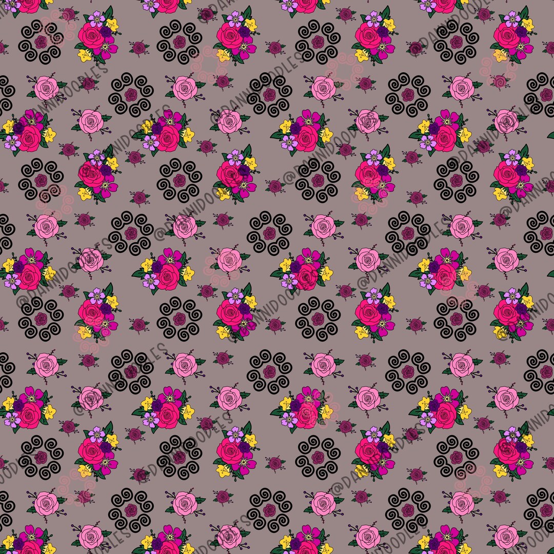 Rose, Elephant Foot, Hmong Pattern, Hmong Lis Loos Inspired Pattern ...