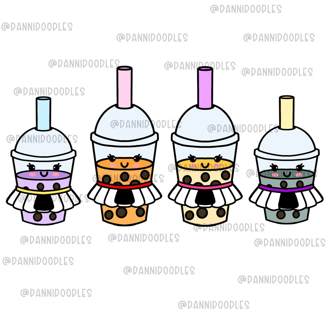 Hmong Boba Tea Doodle: Crafting Digital Art (JPG, PNG) - Etsy